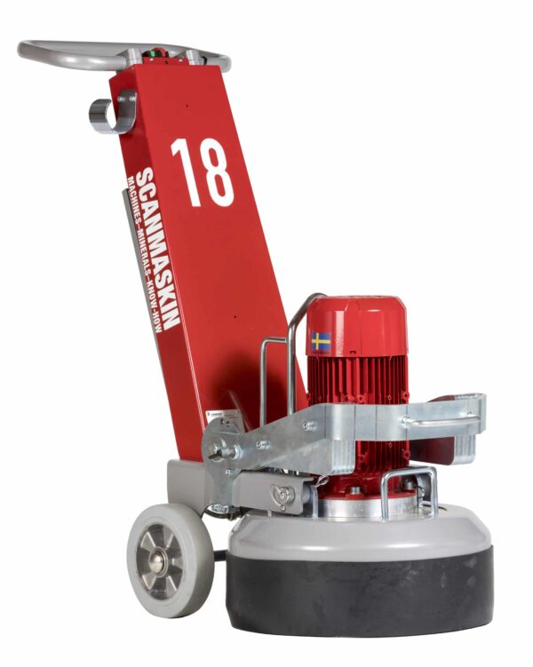 Scanmaskin 18 – 230V-1 Fas Trinnløs gulvslipemaskin | Sverre Hellum ...